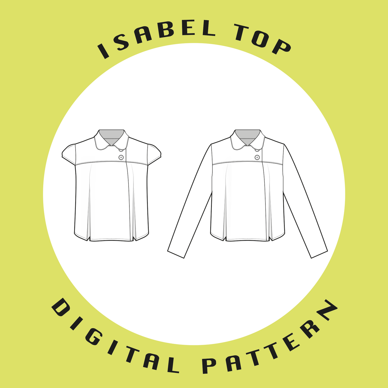 Isabel Top | Size UK4-22 US0-18 | PDF SEWING PATTERN (Video) – Mina ...